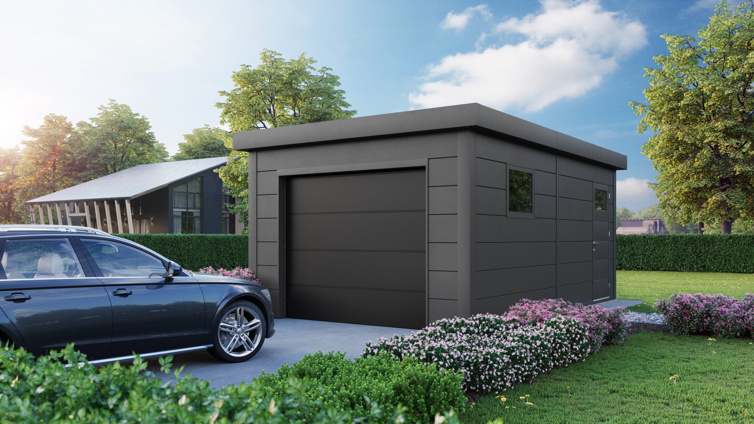 Garagem NH1 - NOVO HABITAT - Casas de madeira e modulares à sua medida